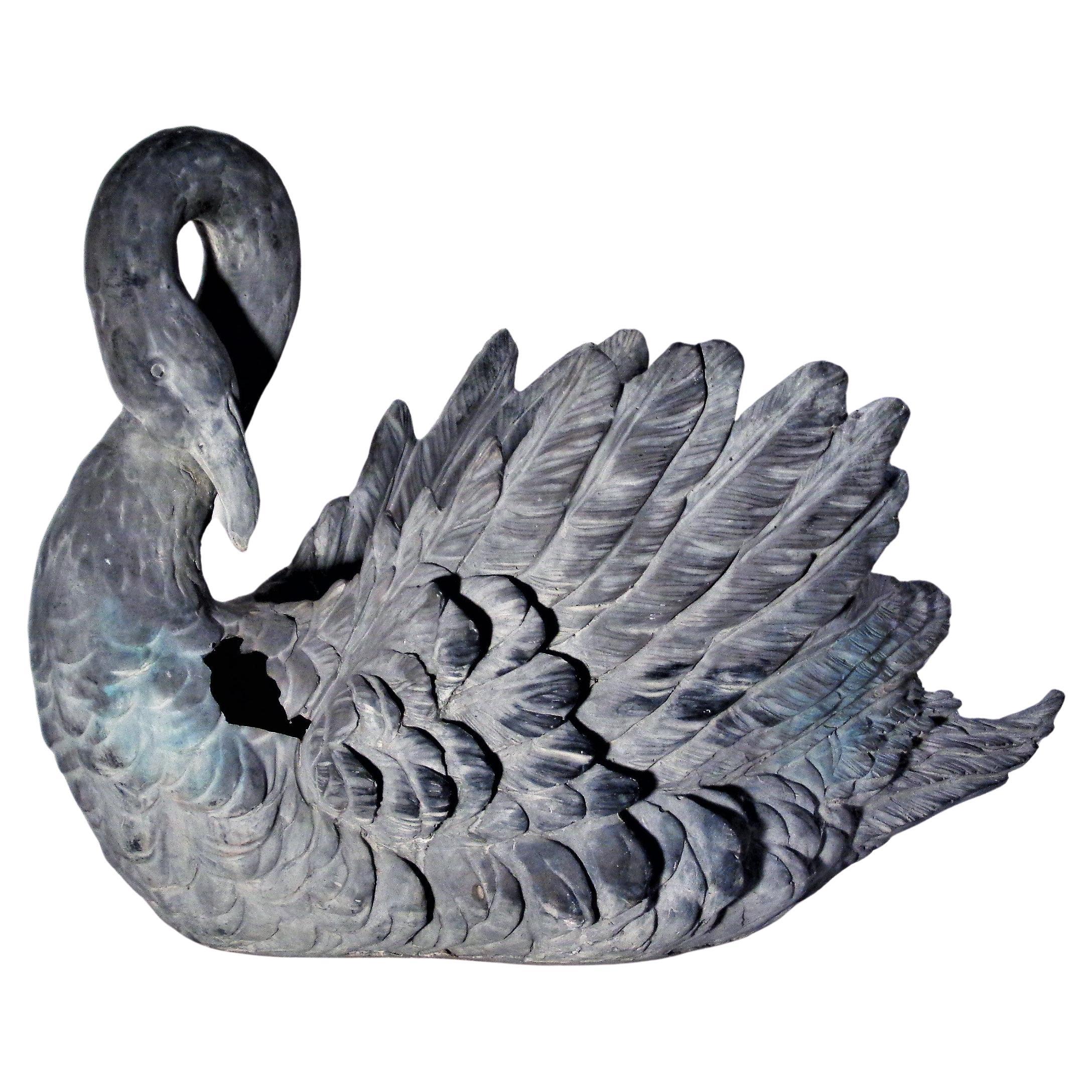 Concrete Swan Planter For Sale at 1stDibs | cement swan planter ...