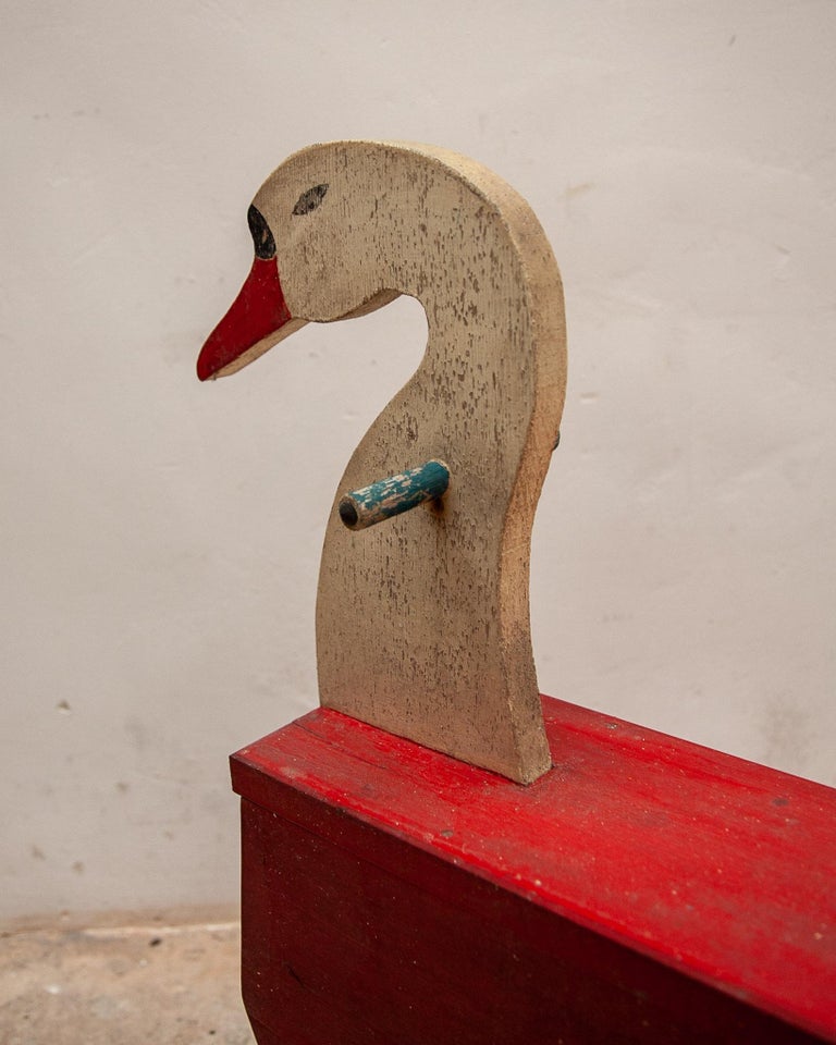 Swan Rocking Toy for Children, France, 1950s For Sale at 1stDibs