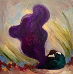 Lajos Rezes Molnar - Girl Holding a Basket of Fruit For Sale at 1stDibs