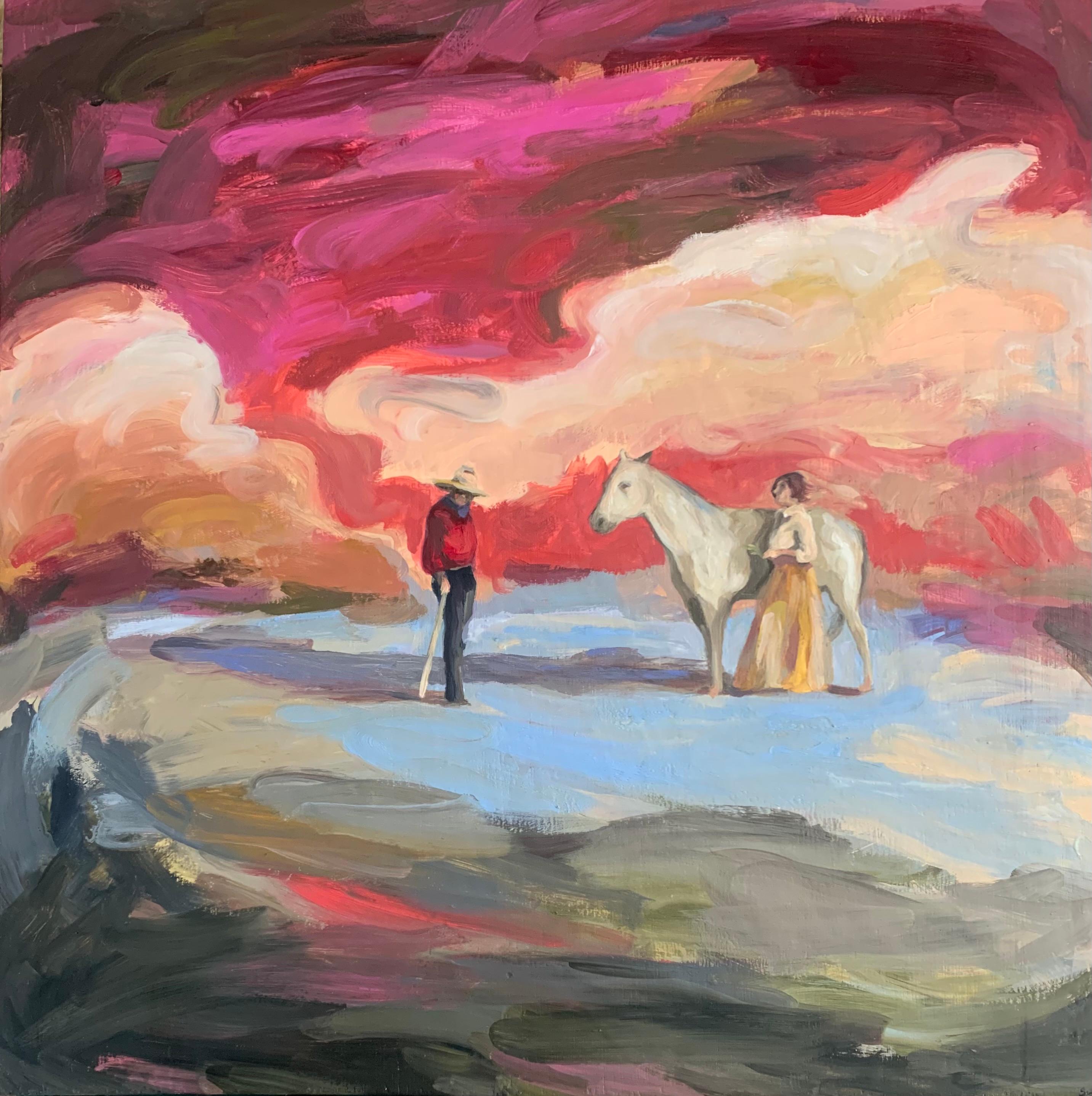 Swan Scalabre - Western n°2_Swan Scalabre 2023, Oil/Wood/Wooden Frame ...
