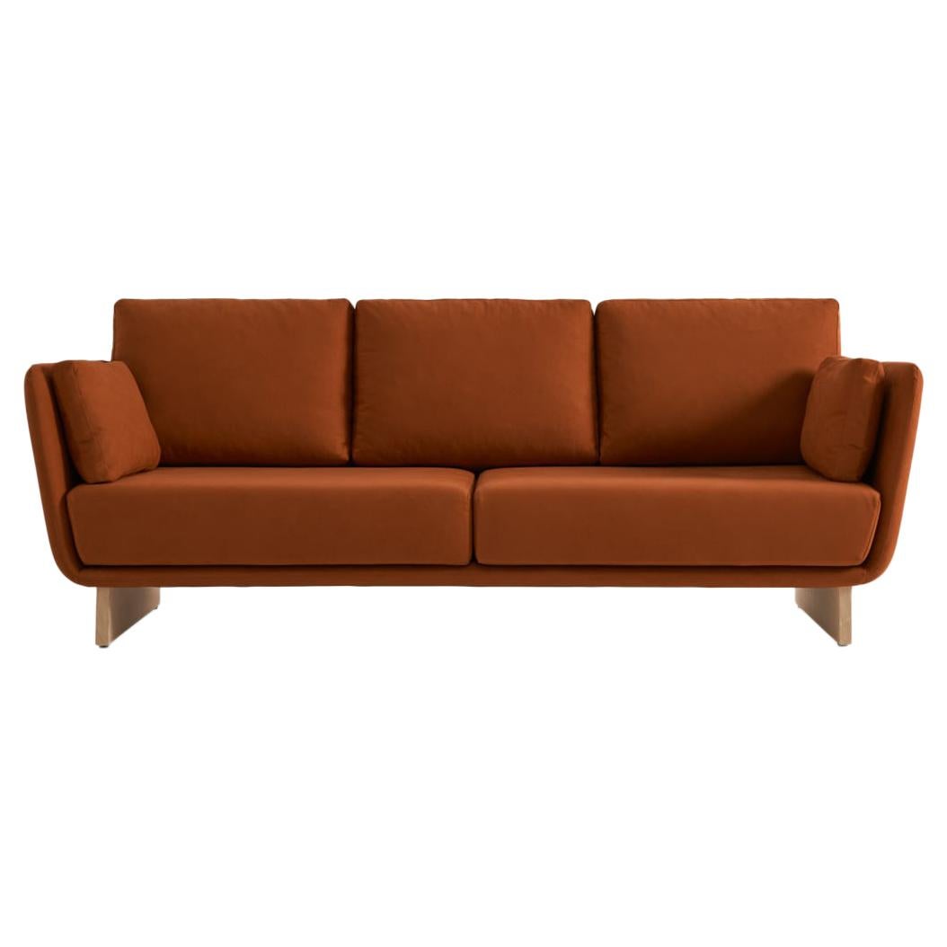 Leather Sofa by Illums Bolighus with Tan / Sand Colored Leather and ...