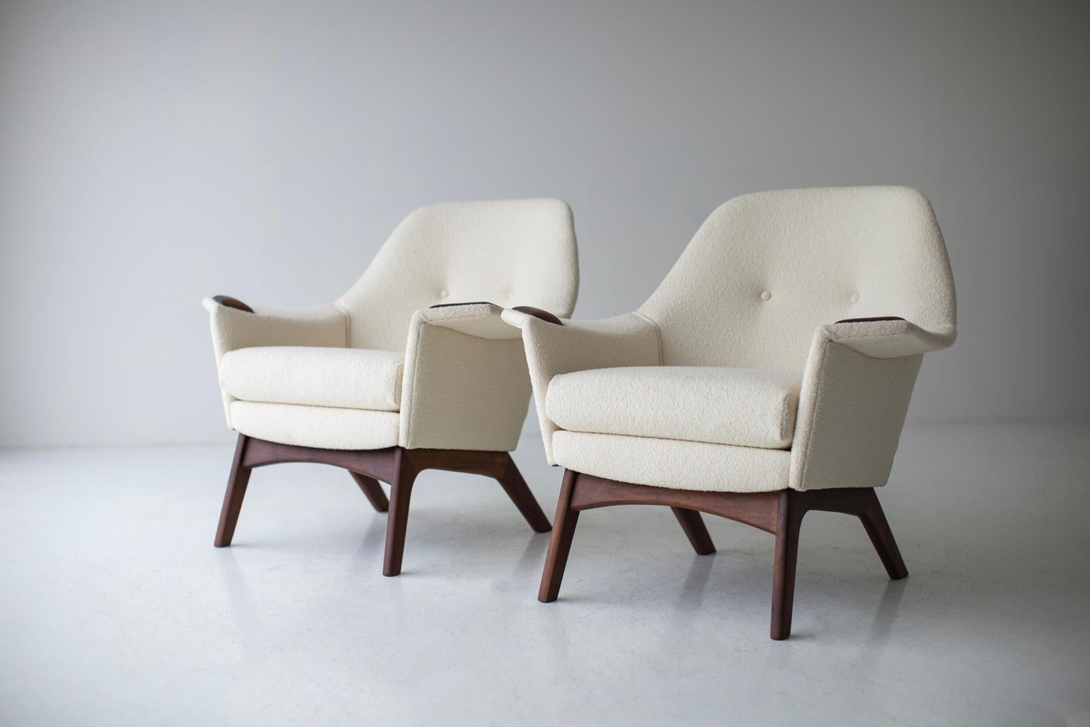 Swanky Adrian Pearsall Lounge Chairs for Craft Associates Inc in Knoll ...