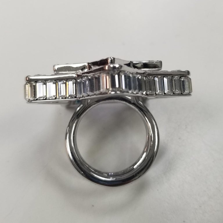 Swaroski Stella Multi-Shaped Crystal Ring For Sale at 1stDibs