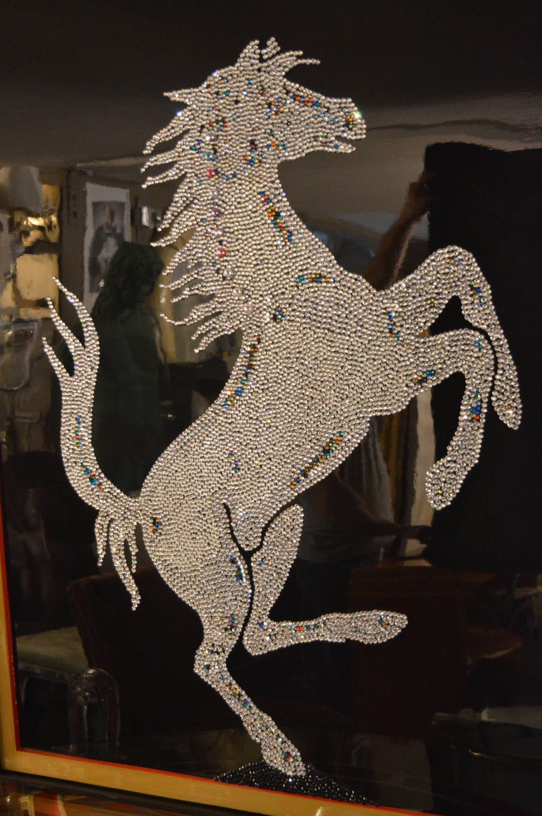 Swarovski Crystal Ferrari Horse by Mauro Oliveira at 1stDibs