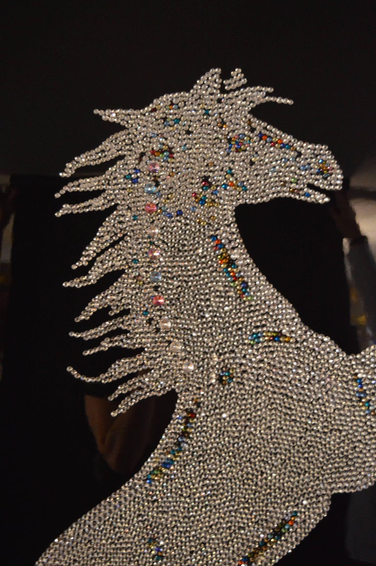 Swarovski Crystal Ferrari Horse by Mauro Oliveira at 1stDibs