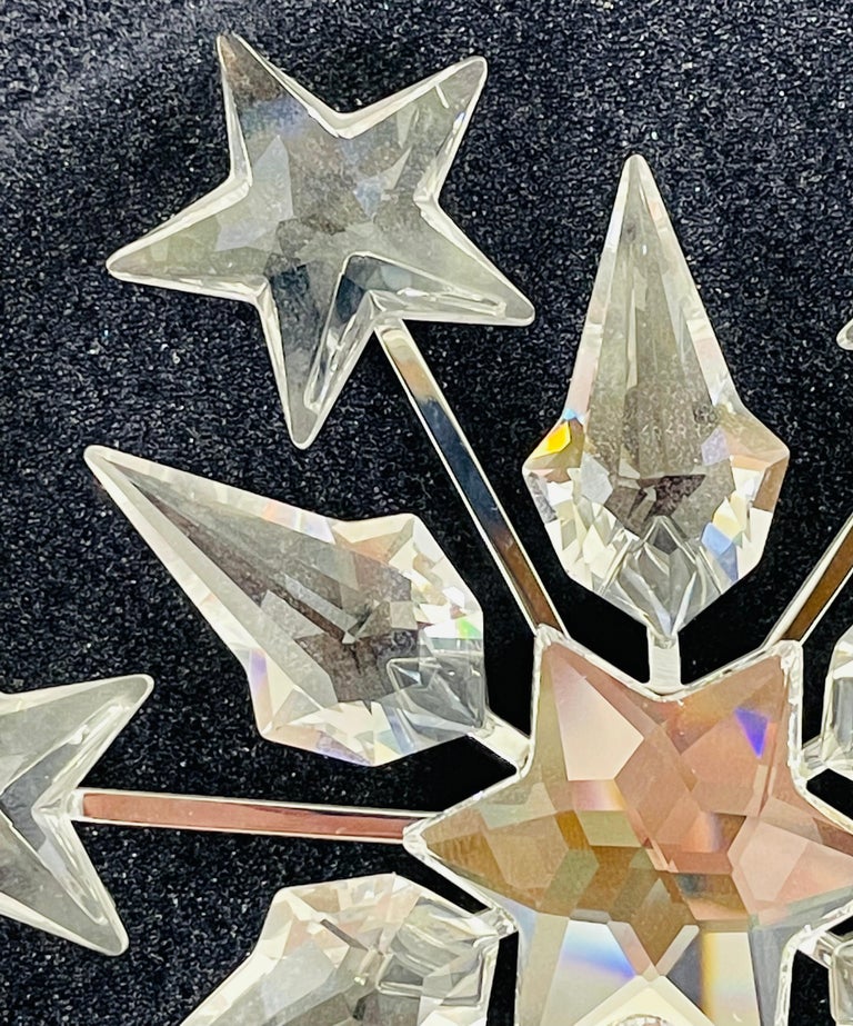 Swarovski Crystal Figurine Christmas Tree Topper Set, Retired at ...