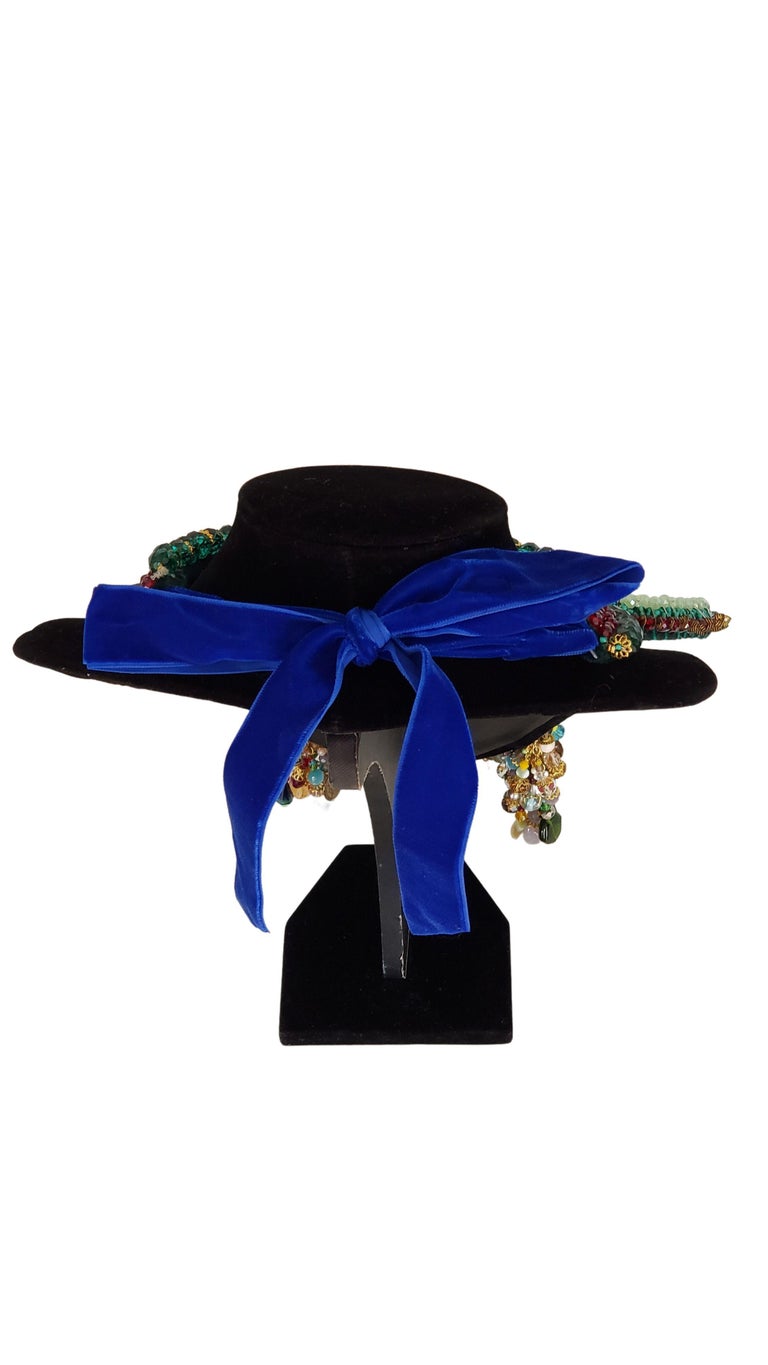 Swarovski Crystals Mother of Pearl Glass Beaded Chain Tassel Bib Collar ...