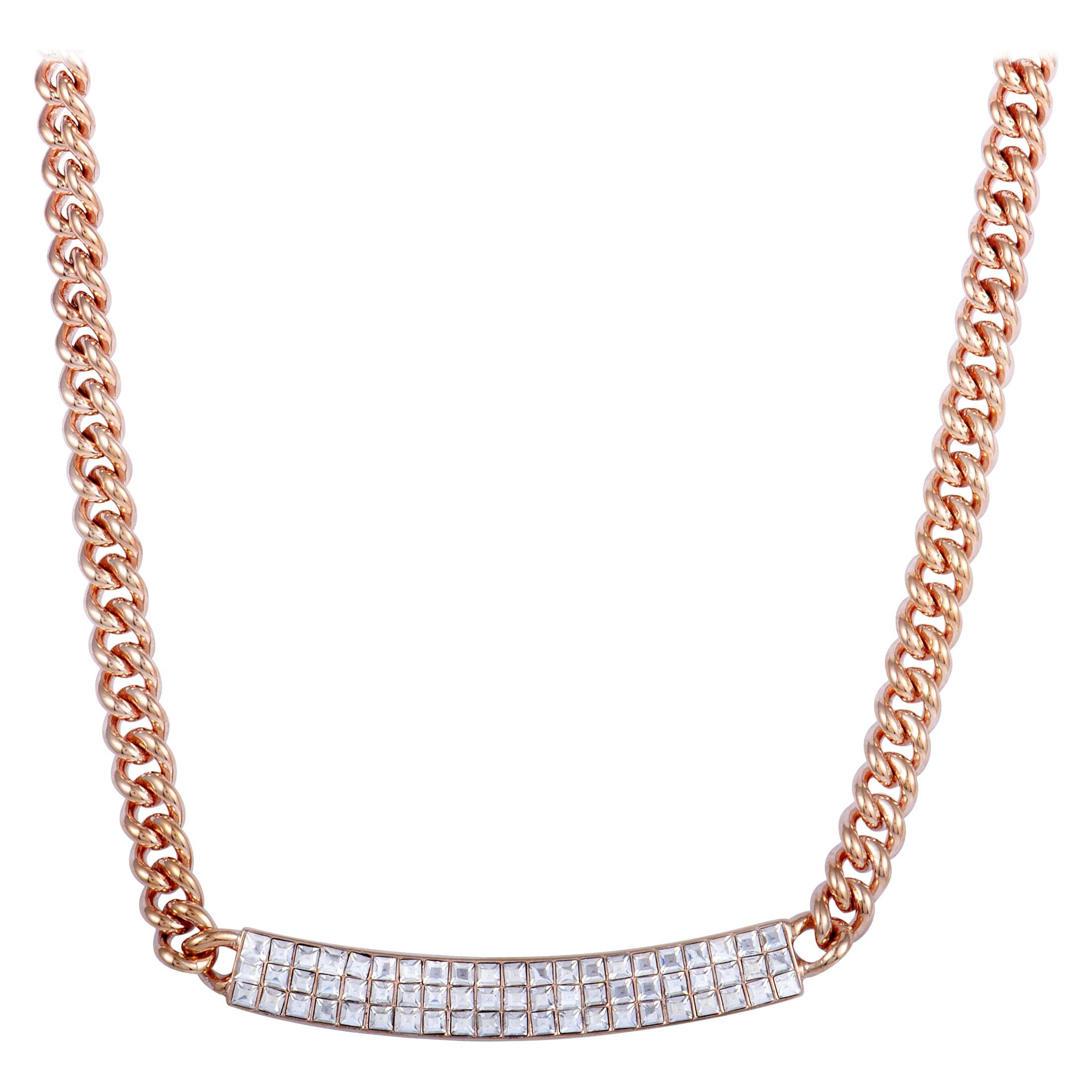 Swarovski Goodwill Yellow Gold-Plated and Crystal Pendant Necklace at ...