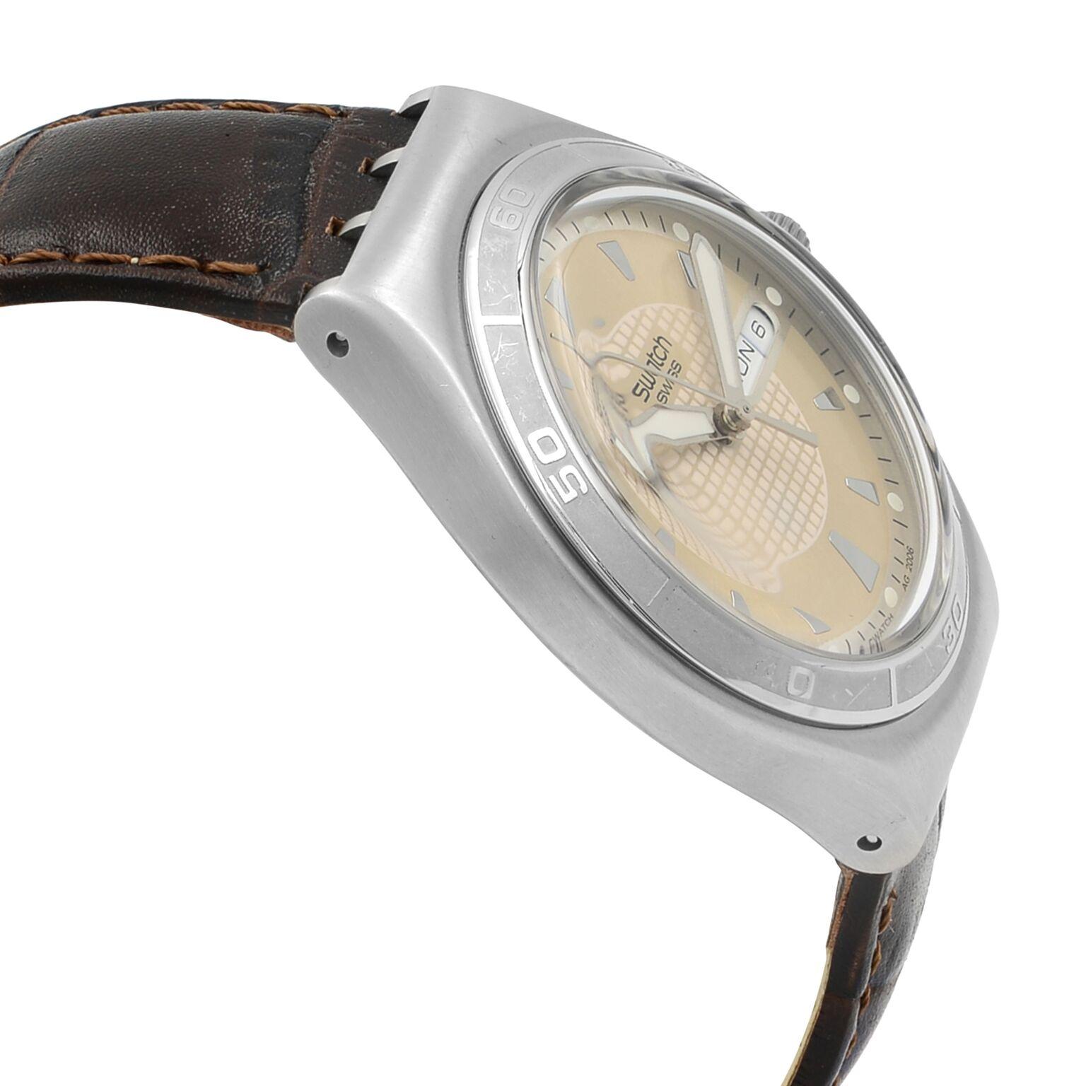 Swatch Irony Steel Peach Dial Quartz Men's Watch AG2006 at 1stDibs | swatch irony 2006, swatch ...