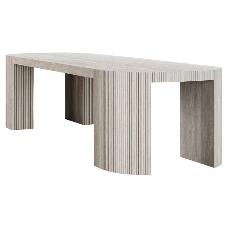 SWAY DINING TABLE - Modern Design with Sandy Oak + Matte Lacquer For ...