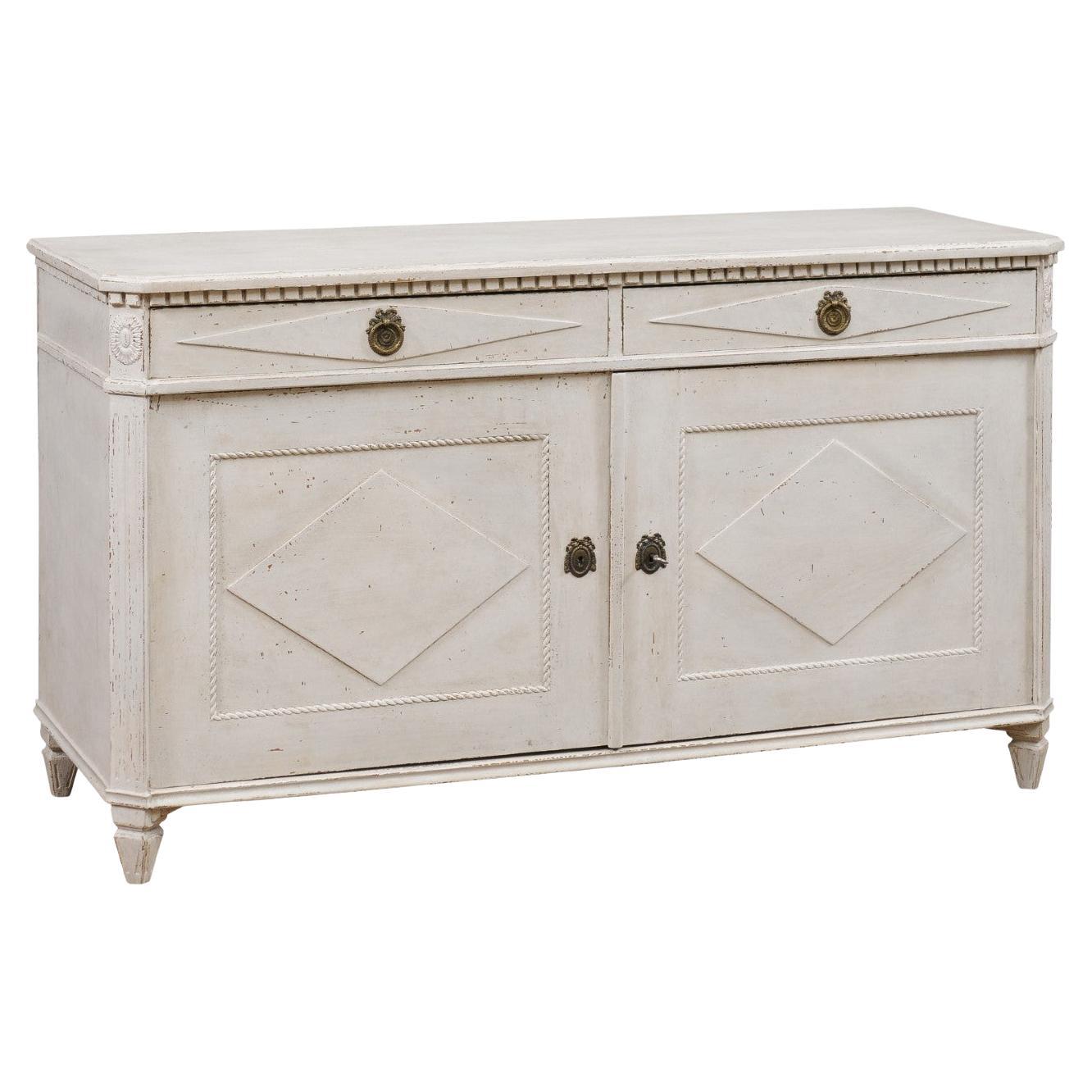 Bespoke Swedish Style Painted Sideboard For Sale at 1stDibs