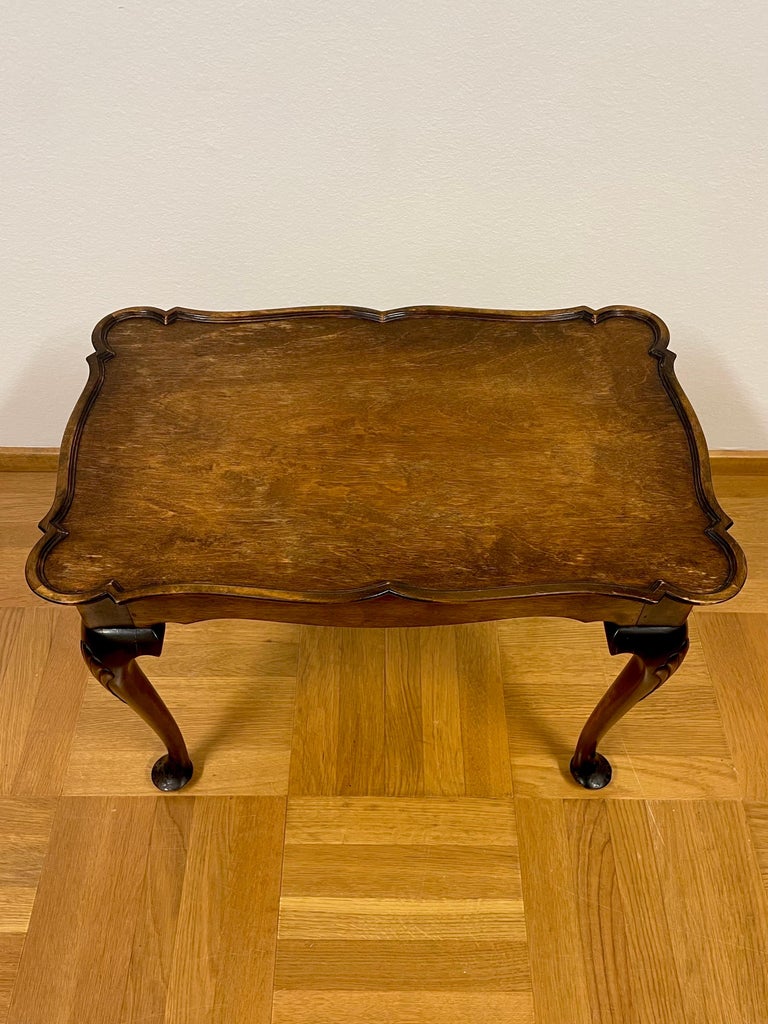 Swedish 1930s Tray Table in Stained Birch from Nordiska Kompaniet For ...