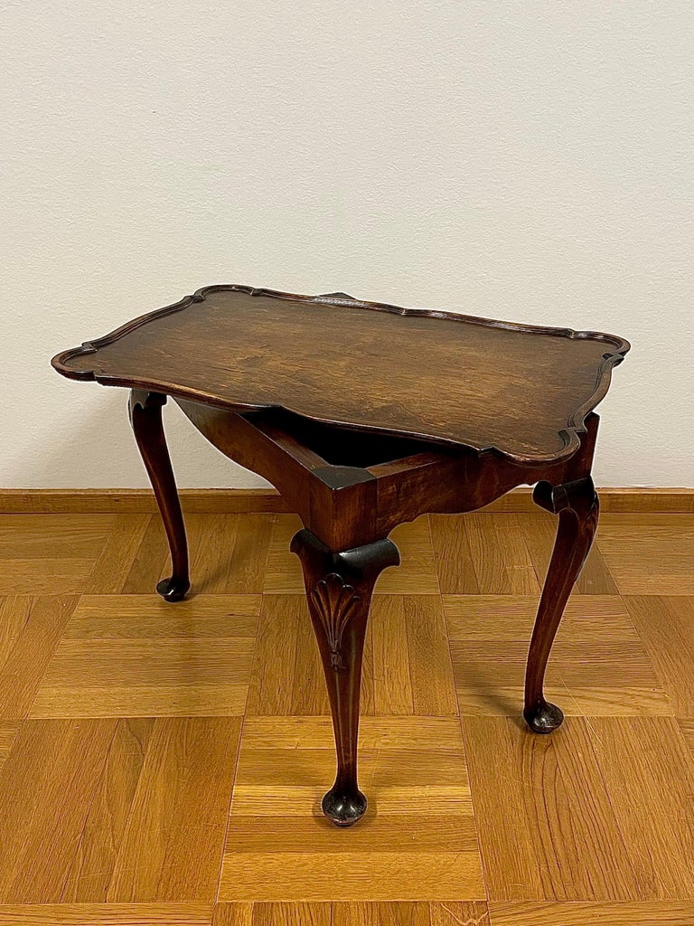 Swedish 1930s Tray Table in Stained Birch from Nordiska Kompaniet For ...