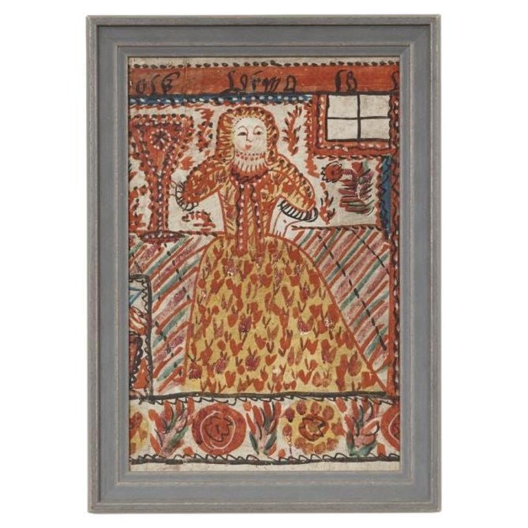 Swedish 19th C. Bonad Angel For Sale at 1stDibs