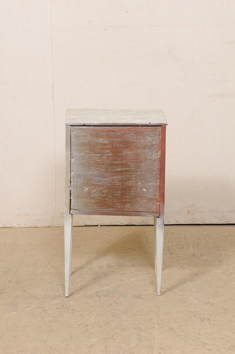 Swedish 19th C. Raised Side Chest, 'End Table', W/Reeded Doors For Sale ...