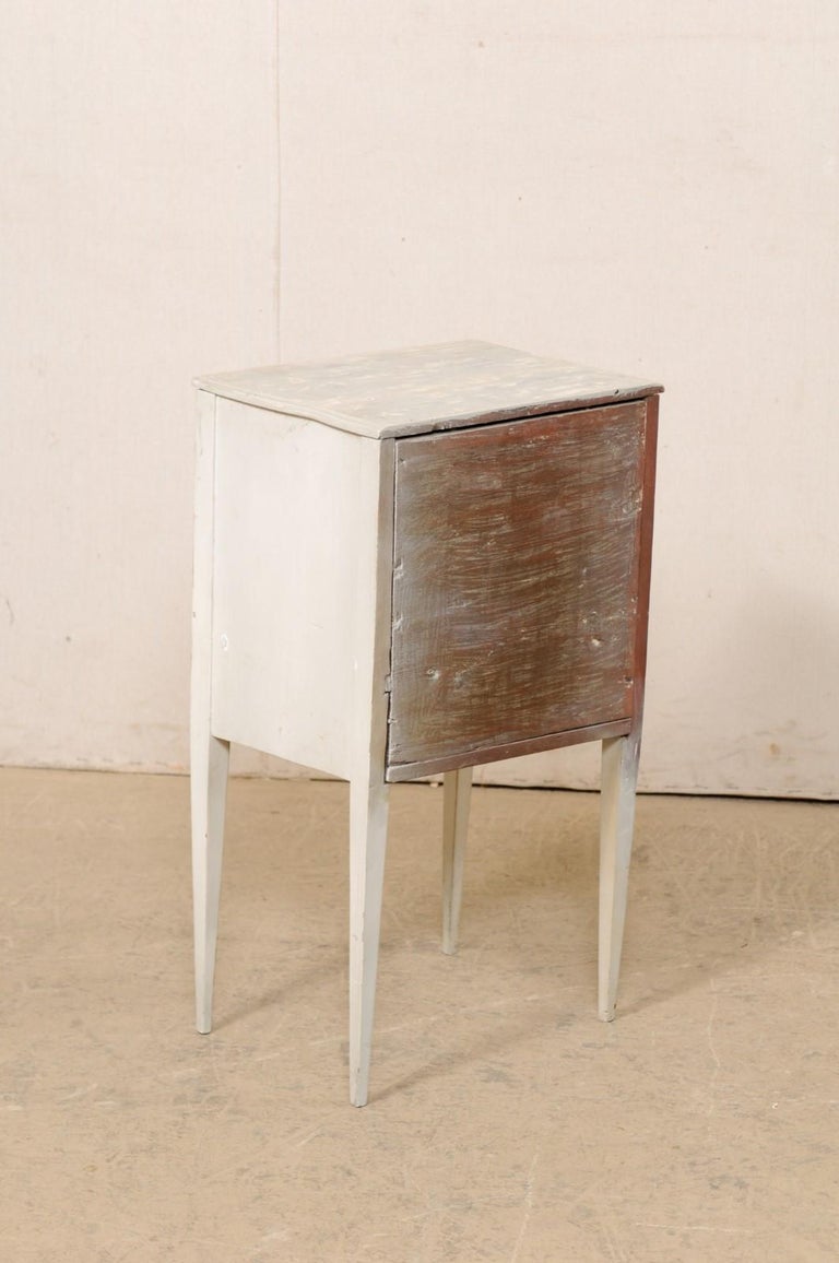 Swedish 19th C. Raised Side Chest, 'End Table', W/Reeded Doors For Sale ...