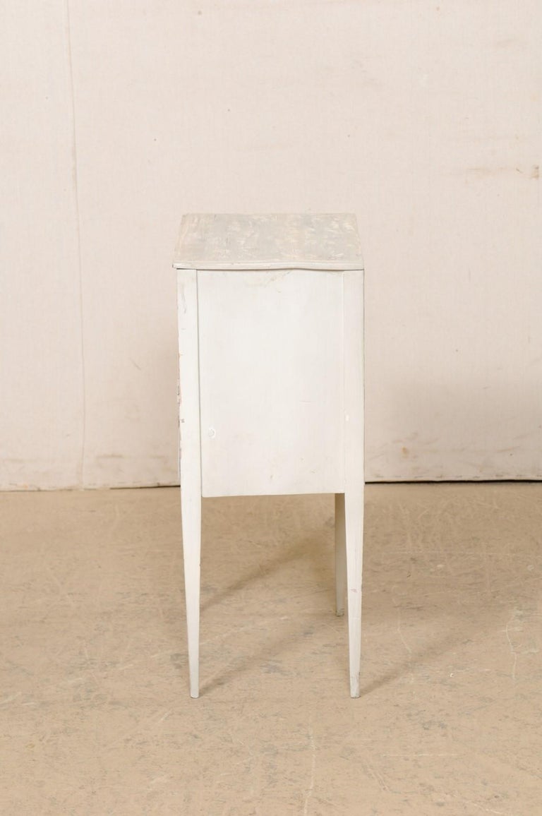 Swedish 19th C. Raised Side Chest, 'End Table', W/Reeded Doors For Sale ...