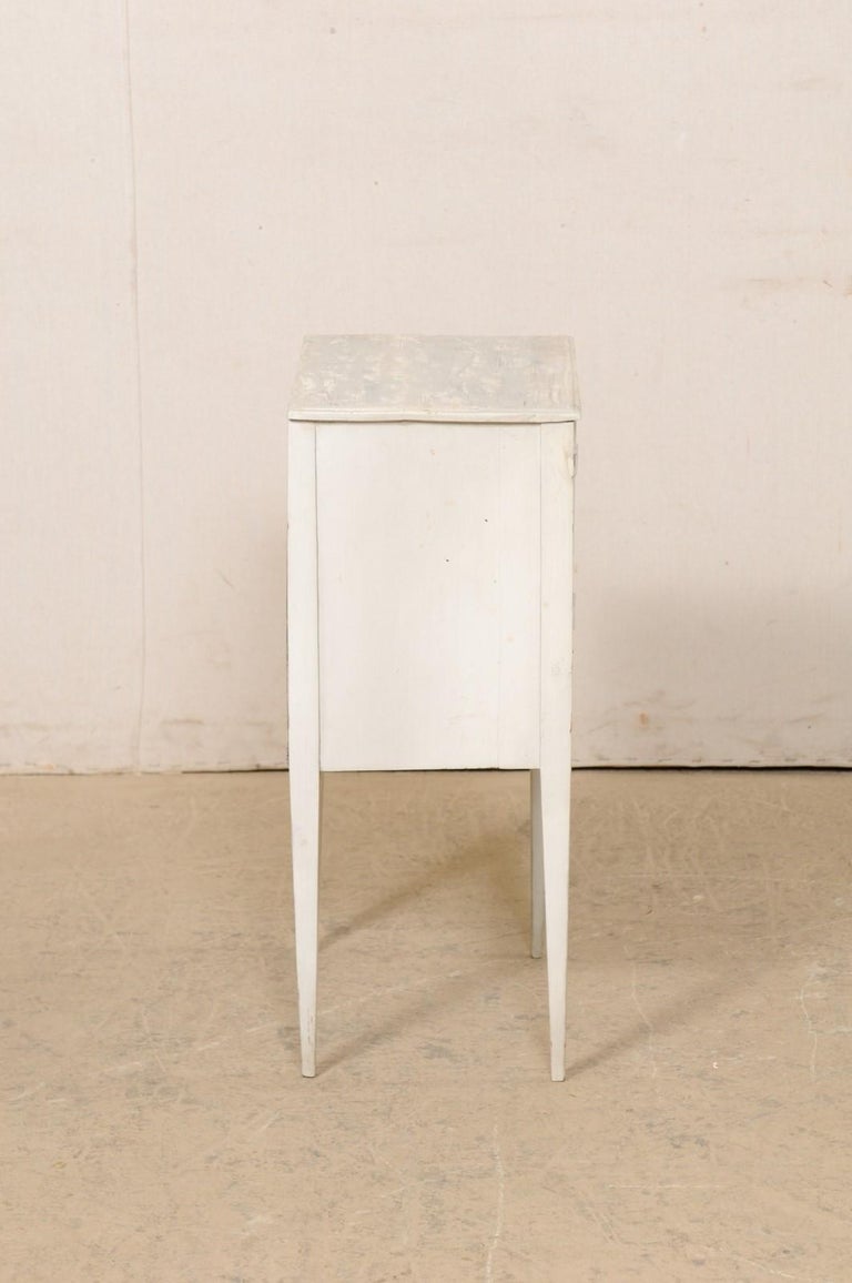 Swedish 19th C. Raised Side Chest, 'End Table', W/Reeded Doors For Sale ...