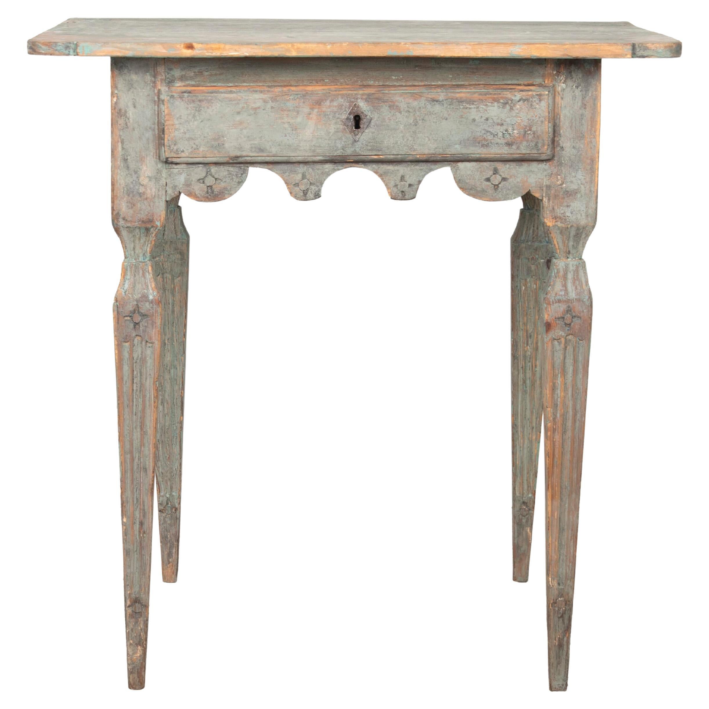19th Century Swedish Folk Art Table For Sale at 1stDibs