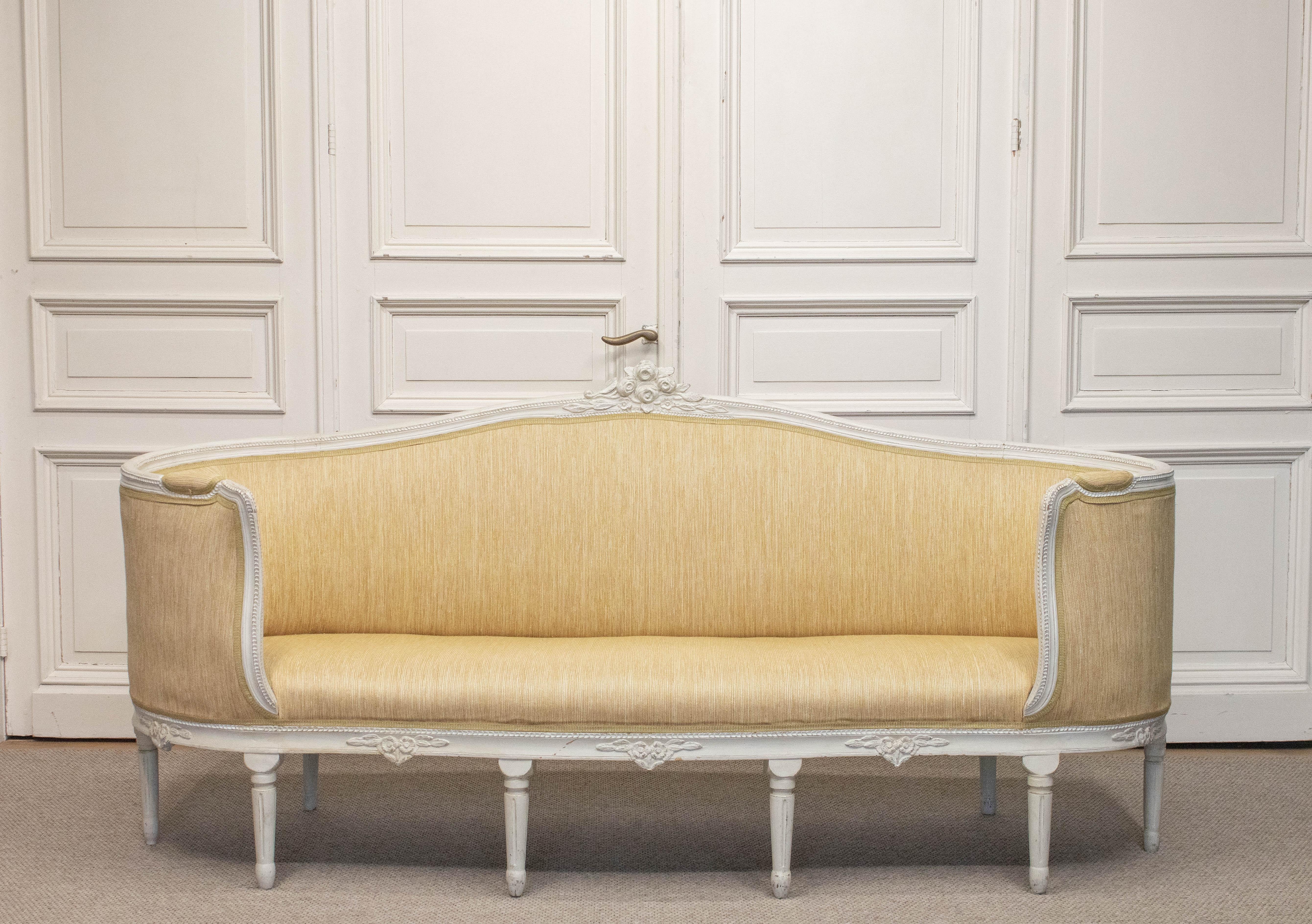 Swedish 19th Century Original Painted Louis XV / Gustavian Cabriole ...