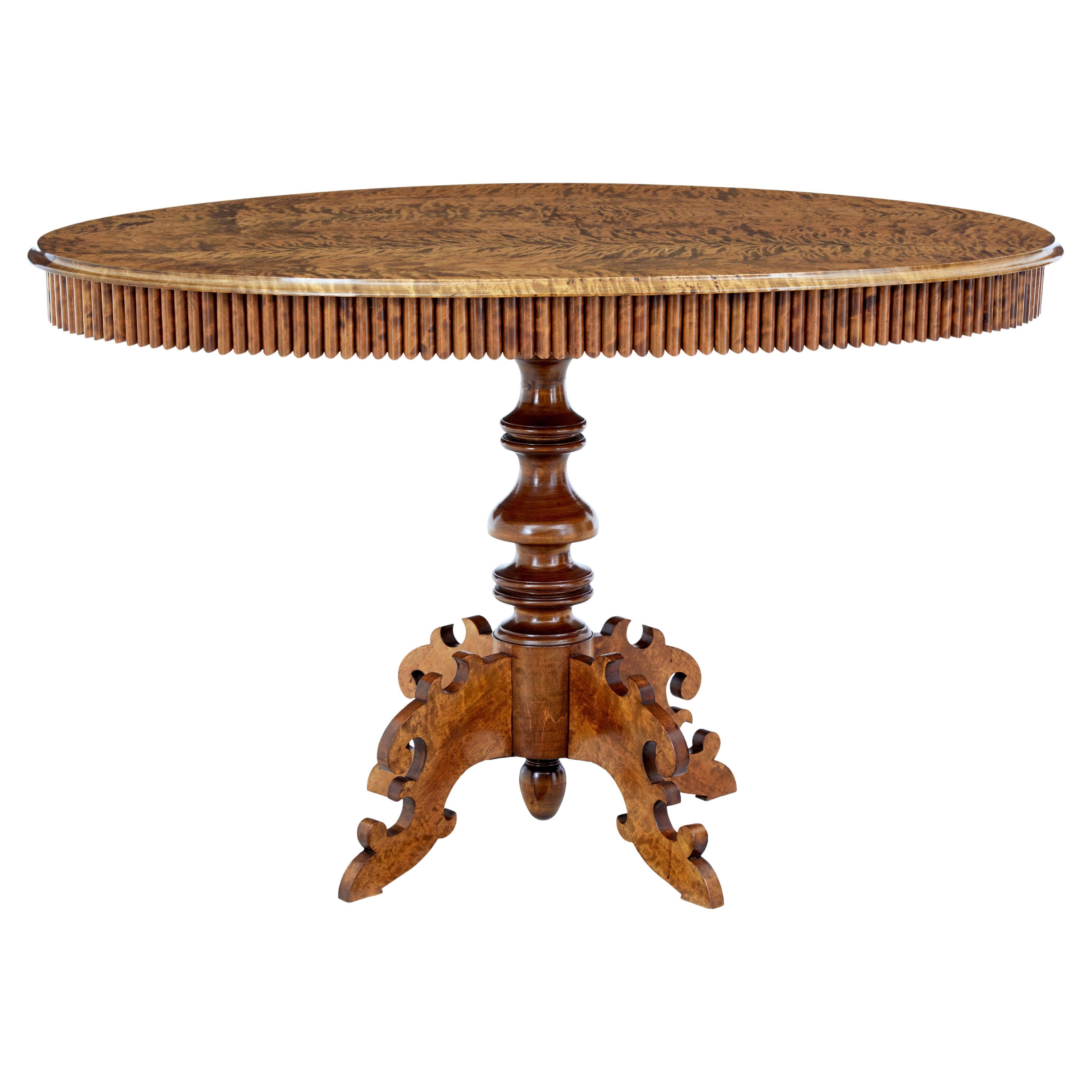 Late 19th Century Satin Birch Side Table For Sale at 1stDibs