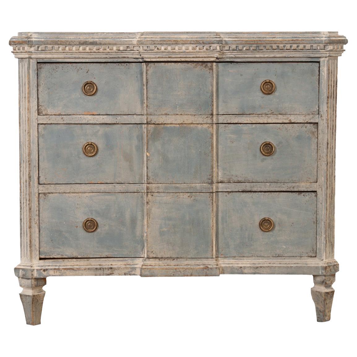 Swedish 19th Century Painted Chest at 1stDibs