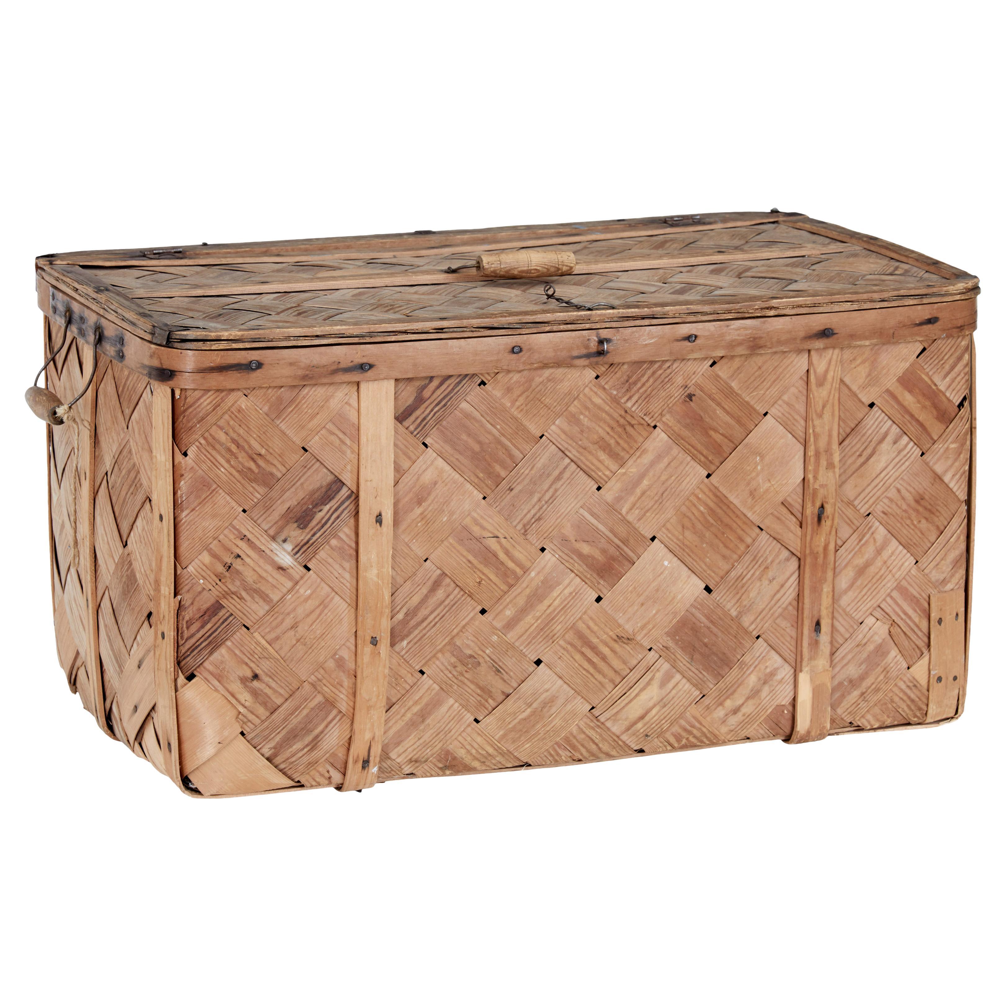 19th Century Victorian Rustic Pine Dome Top Trunk at 1stDibs | round ...