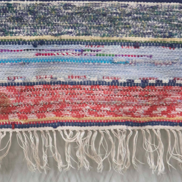Swedish 20th Century Rag Rug For Sale at 1stDibs