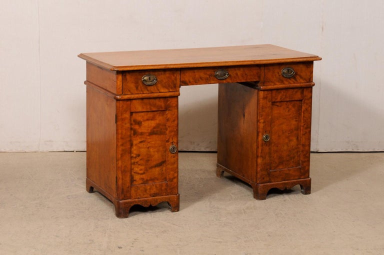Swedish Wide Curly Birch Pedestal Desk, Circa 1820-1840 For Sale at ...