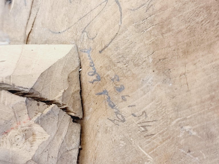 Swedish Allmoge / Folk Art, Stool, Signed by Previous Owners, 19th ...