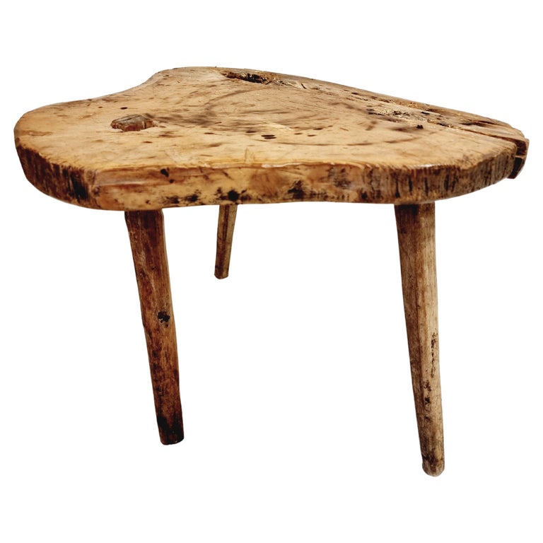 Swedish Allmoge / Folk Art, Stool, Signed by Previous Owners, 19th ...