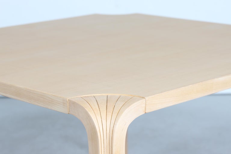 Swedish Alvar Aalto Coffee Table Model X800 Made of Ash and Birch by ...