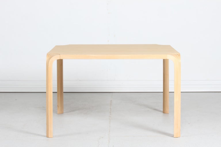 Swedish Alvar Aalto Coffee Table Model X800 Made of Ash and Birch by ...