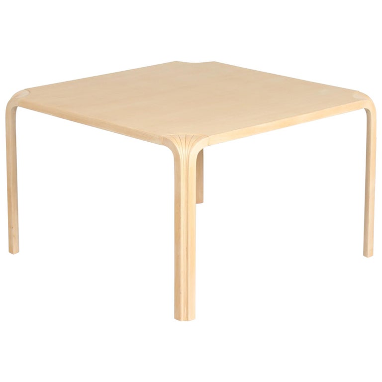 Swedish Alvar Aalto Coffee Table Model X800 Made of Ash and Birch by ...