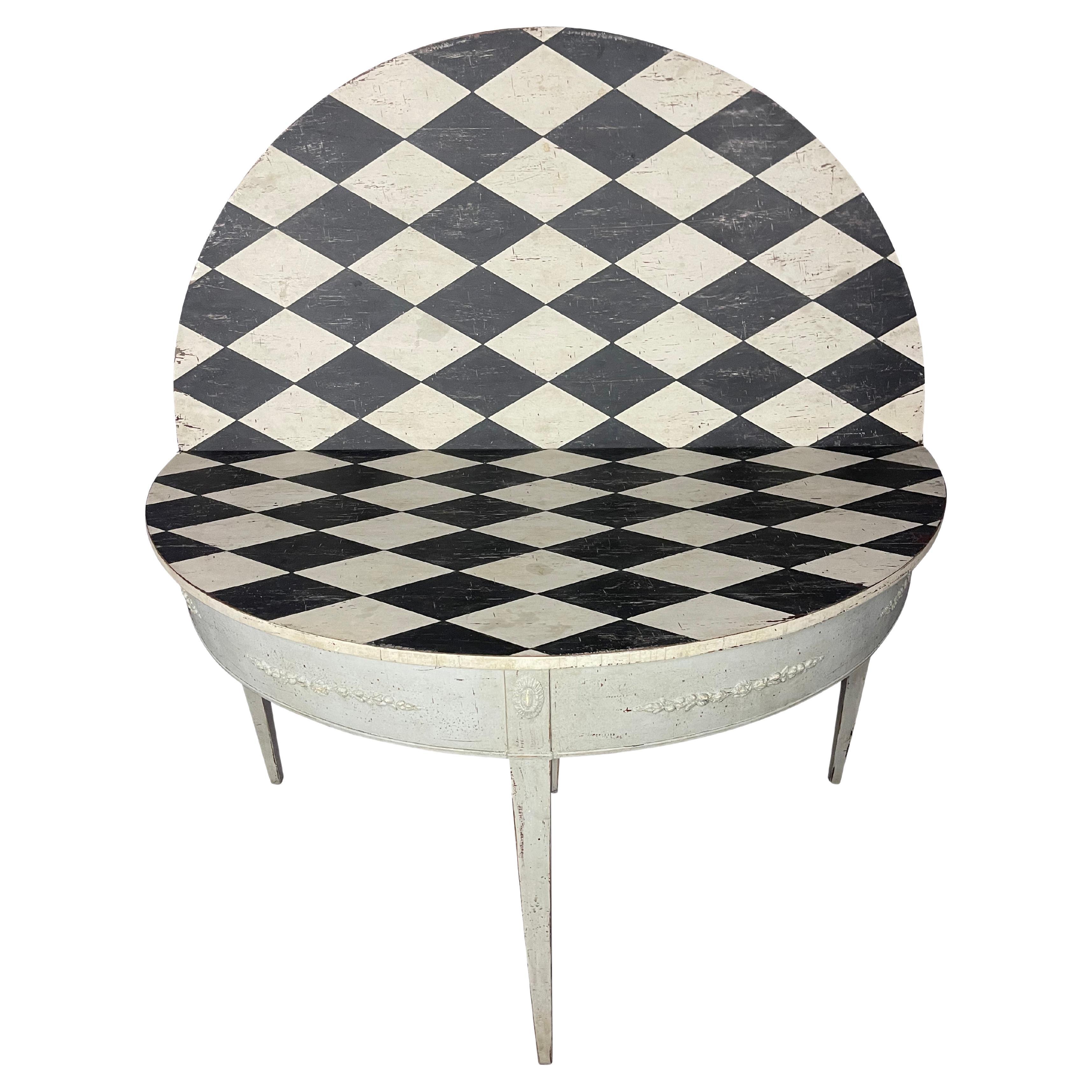 Italian Neo-Classic Flip Top Console Table For Sale at 1stDibs