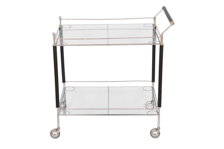 Swedish Atomic Bar Cart in Chrome at 1stDibs
