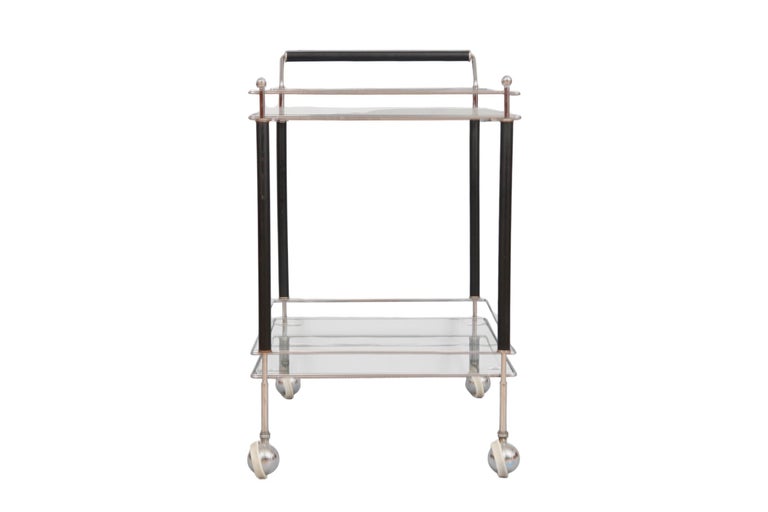 Swedish Atomic Bar Cart in Chrome at 1stDibs