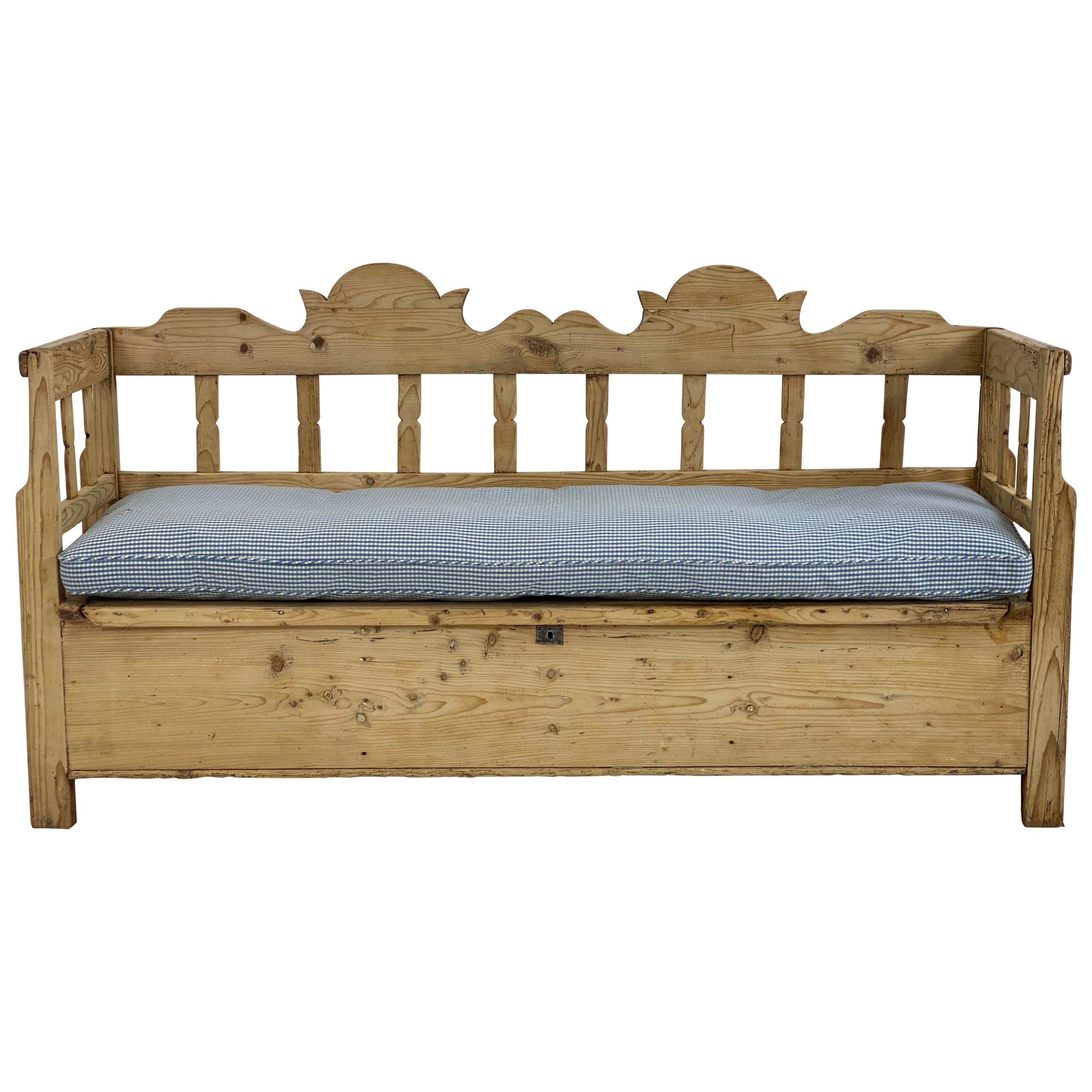 Mirrored Bench at 1stDibs