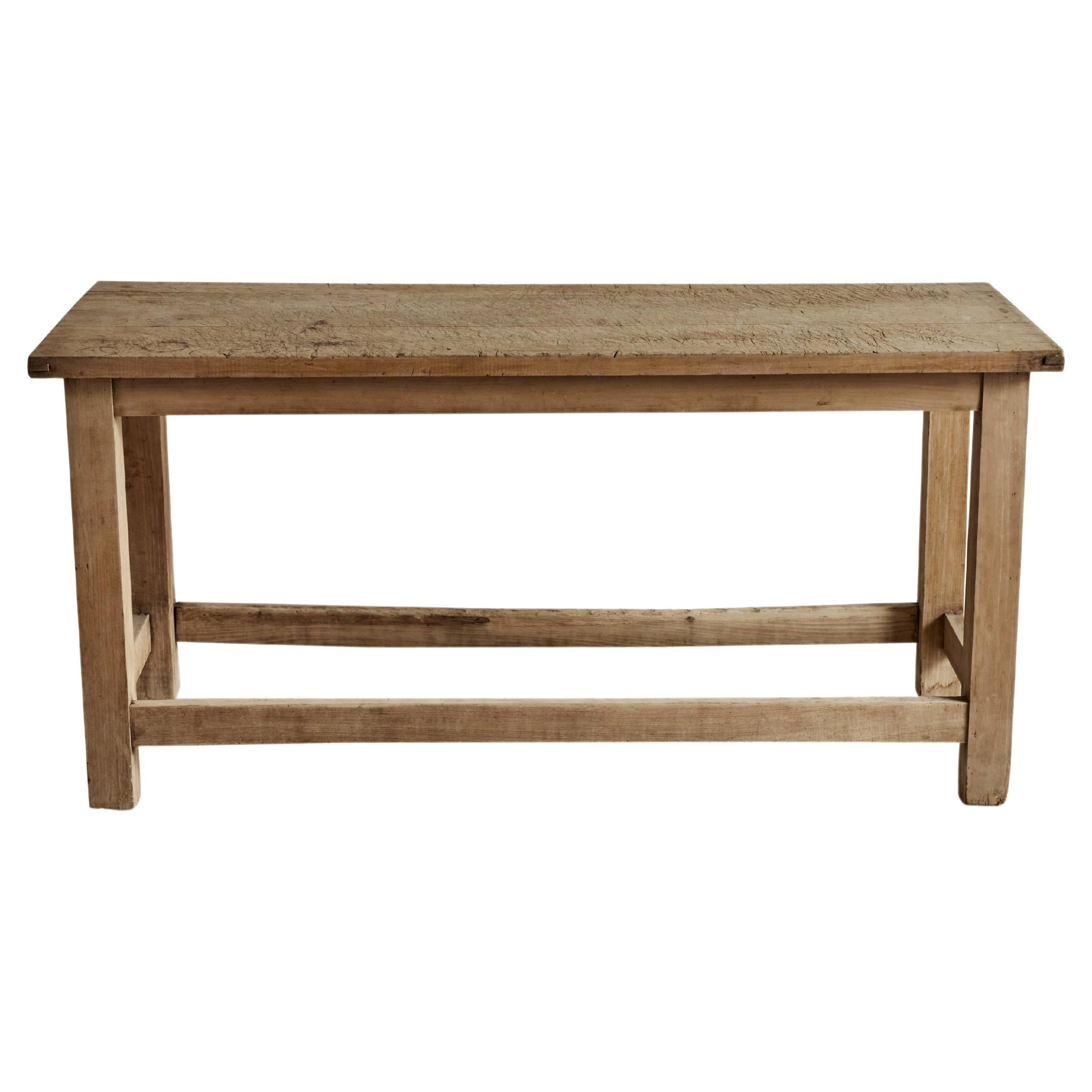 Primitive Console Work Table at 1stDibs