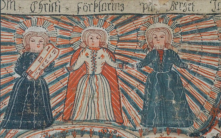 Swedish Bonad with Three Figures at 1stDibs