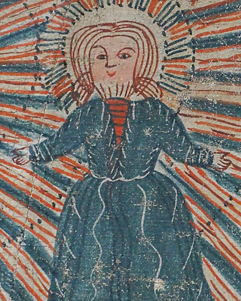 Swedish Bonad with Three Figures at 1stDibs