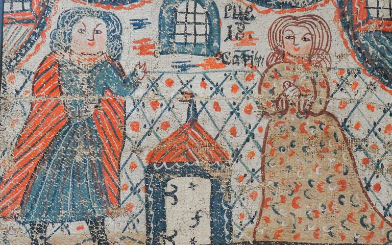 Swedish Bonad with Three Panels at 1stDibs