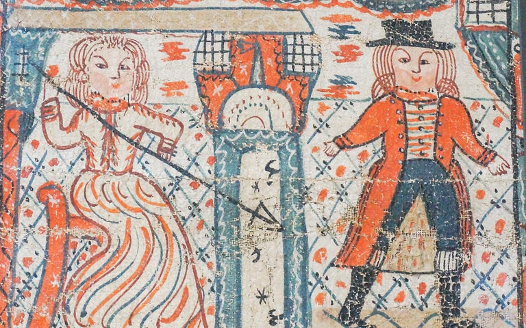 Swedish Bonad with Three Panels at 1stDibs