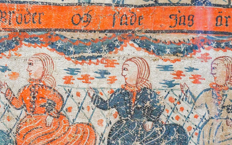 Swedish Bonad with Three Panels at 1stDibs