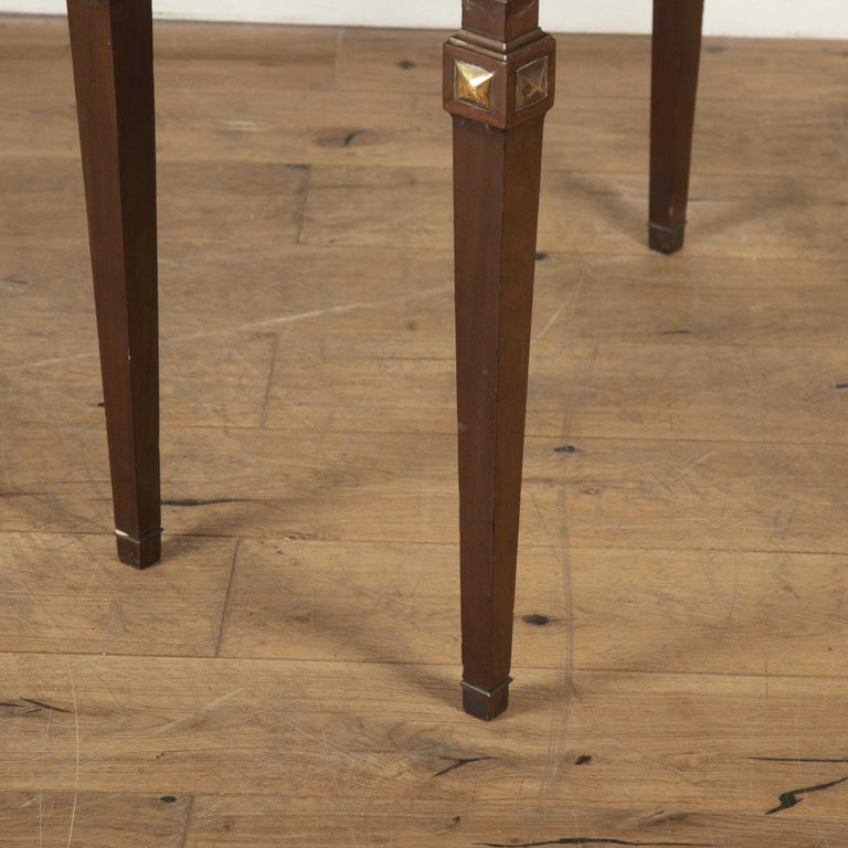 Swedish Brass Card Table For Sale at 1stDibs