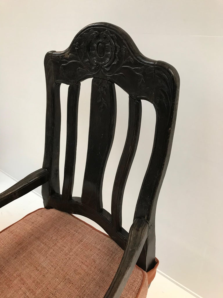Swedish Chair, Dark Patinated For Sale at 1stDibs