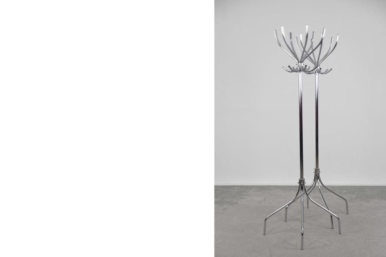 Swedish Chromed Steel Piccolo Floor Rack from Rörmekano and Skånes ...