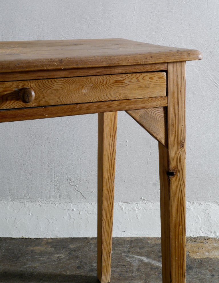 Swedish Console Table in Solid Pine, 1800s For Sale at 1stDibs