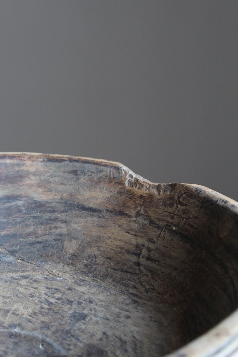 Swedish Craft, Unique Sizable Bowl, Wood, Sweden, 19th Century For Sale ...