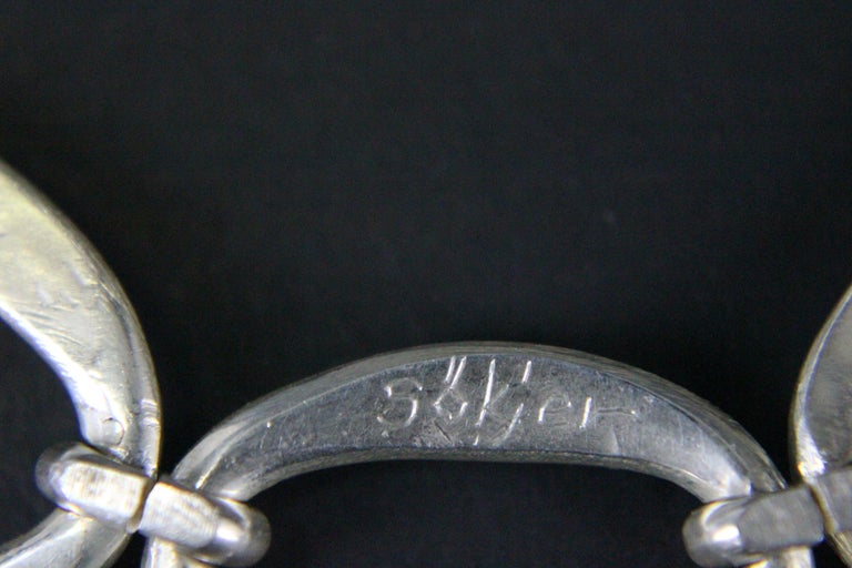 Swedish Design Sterling Silver by Stina Sökjer Petersen 1978 Necklace ...